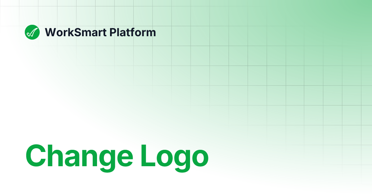 Change Logo | WorkSmart Platform